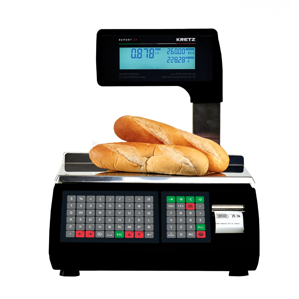 BÁSCULA REPORT LT 30KG VA NEGRA | KRETZ Soluciones